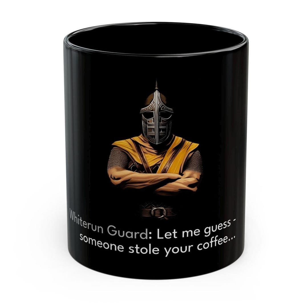 Skyrim Guard Mug, Elder Scrolls Coffee Mug, Skyrim Decor, Dragonborn ...