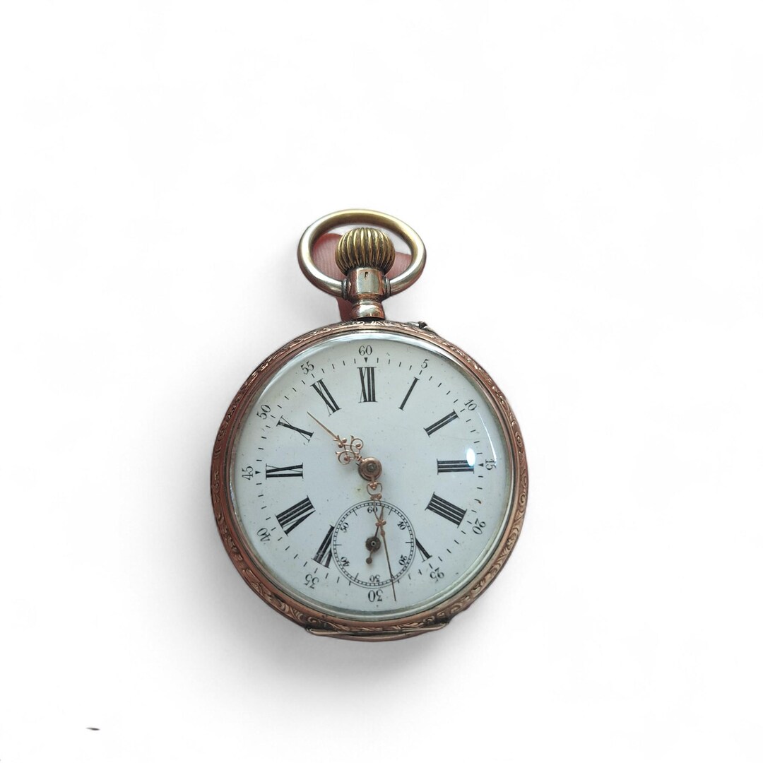 Antique Remontoir Cylindre 6 Rubis Silver-gilt Pocket Watch - Etsy