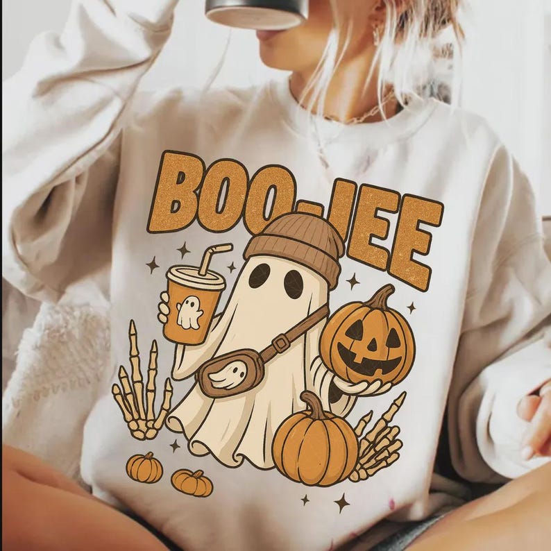 Boo-jee Ghost Sweatshirt – Halloween Pumpkin Spice Fall Fashion - Etsy