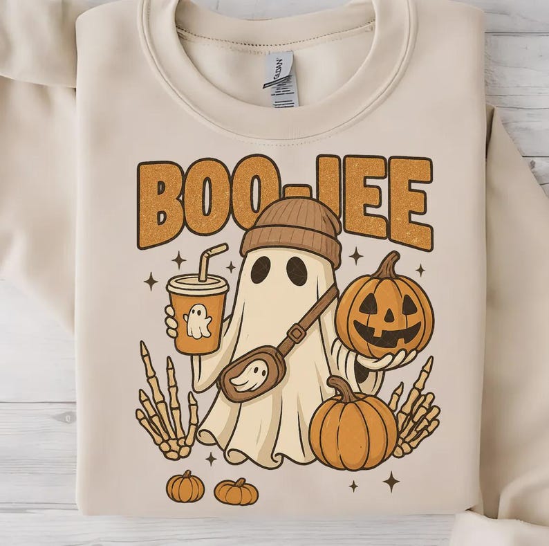 Boo-jee Ghost Sweatshirt – Halloween Pumpkin Spice Fall Fashion - Etsy