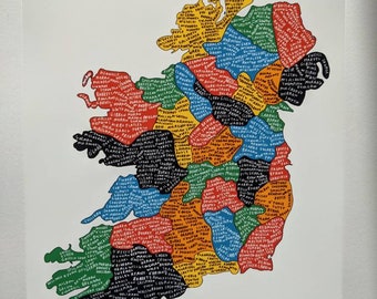 Irish Names Map - Etsy