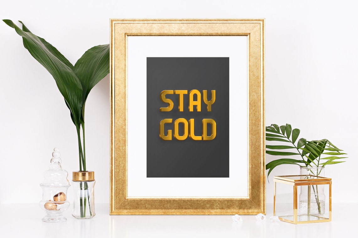 BTS Printables STAY GOLD Lyrics Kpop Download Digital Art - Etsy