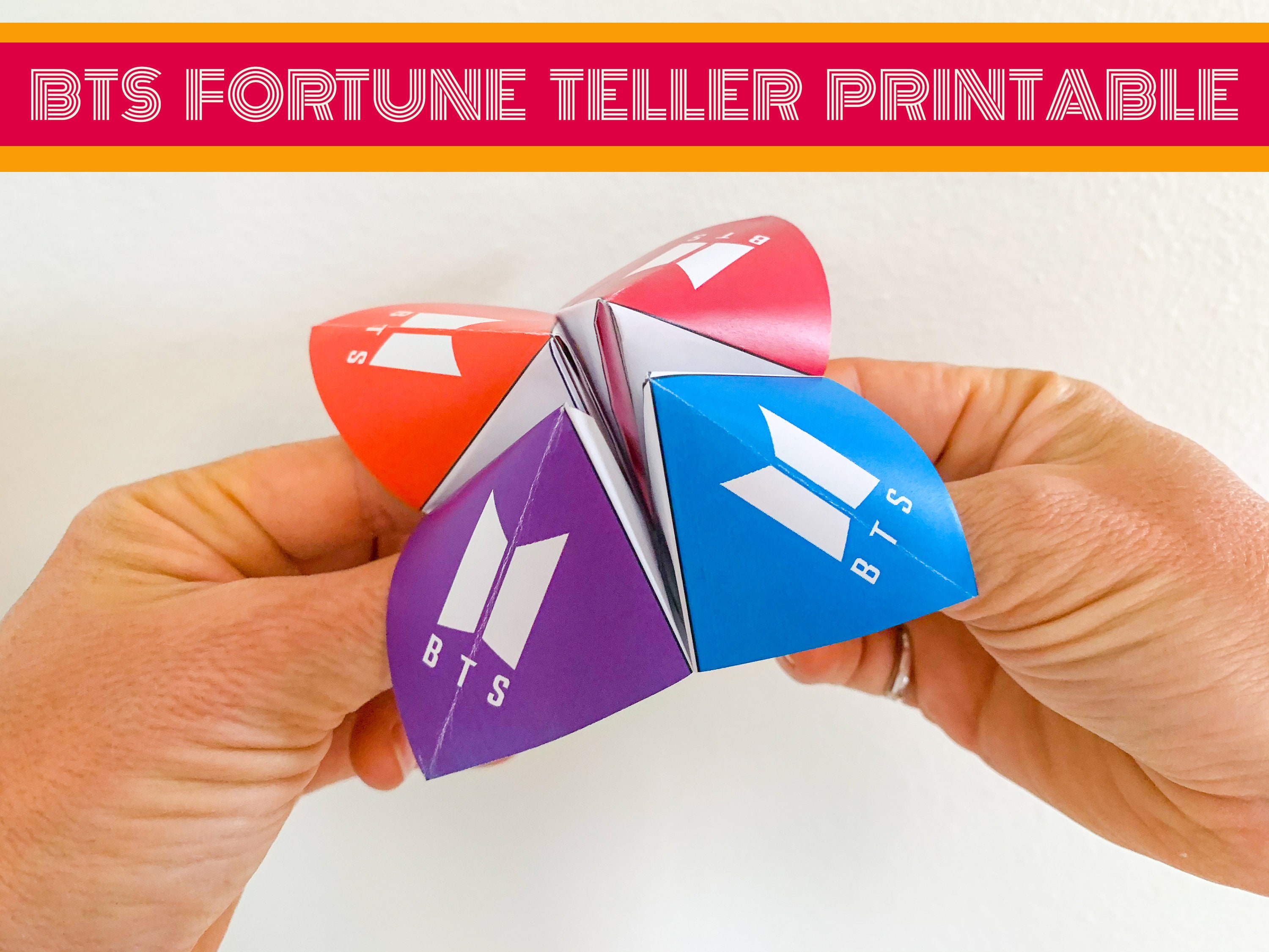 BTS Origami Fortune Teller Thème Dynamite BTS Birthday - Etsy France