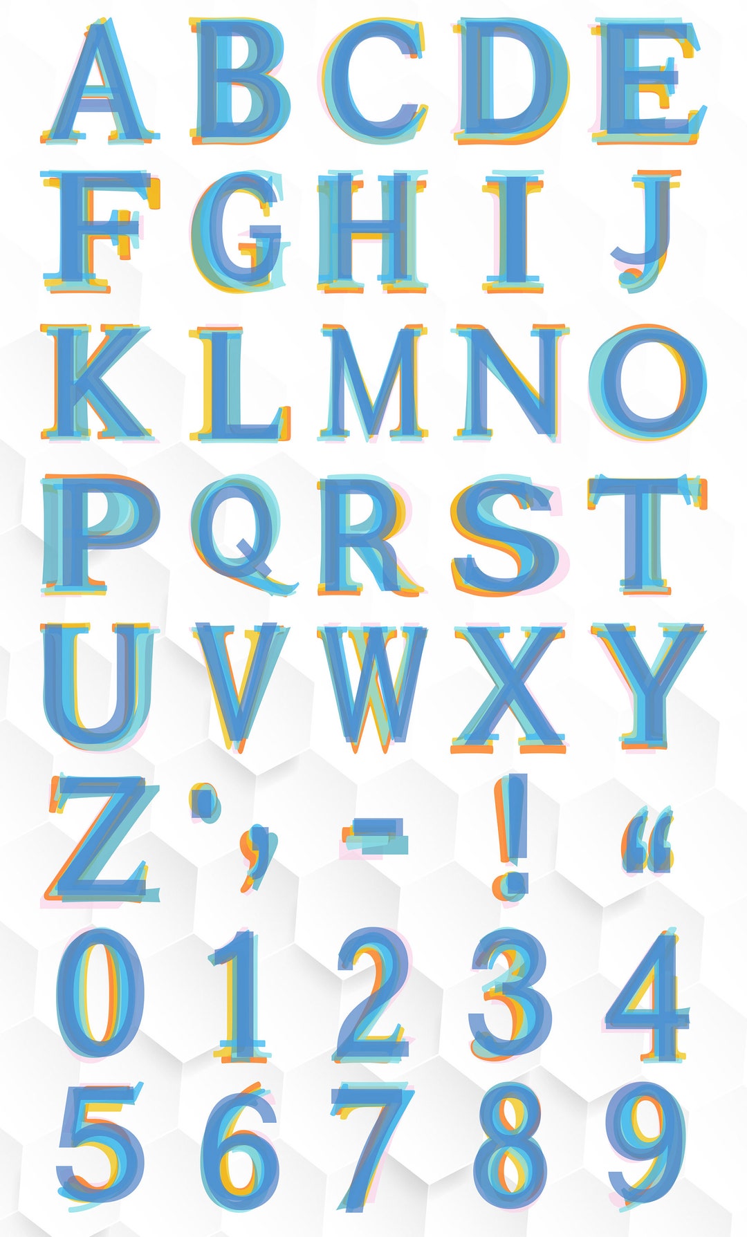 Map of the Soul BTS Colorful Font, Colorful Letters, Geometric Letters ...