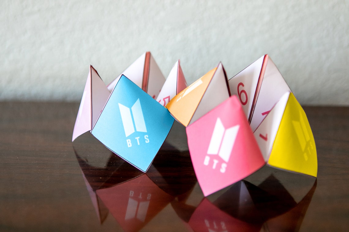 BTS Origami Fortune Teller BTS Birthday Party Printable - Etsy