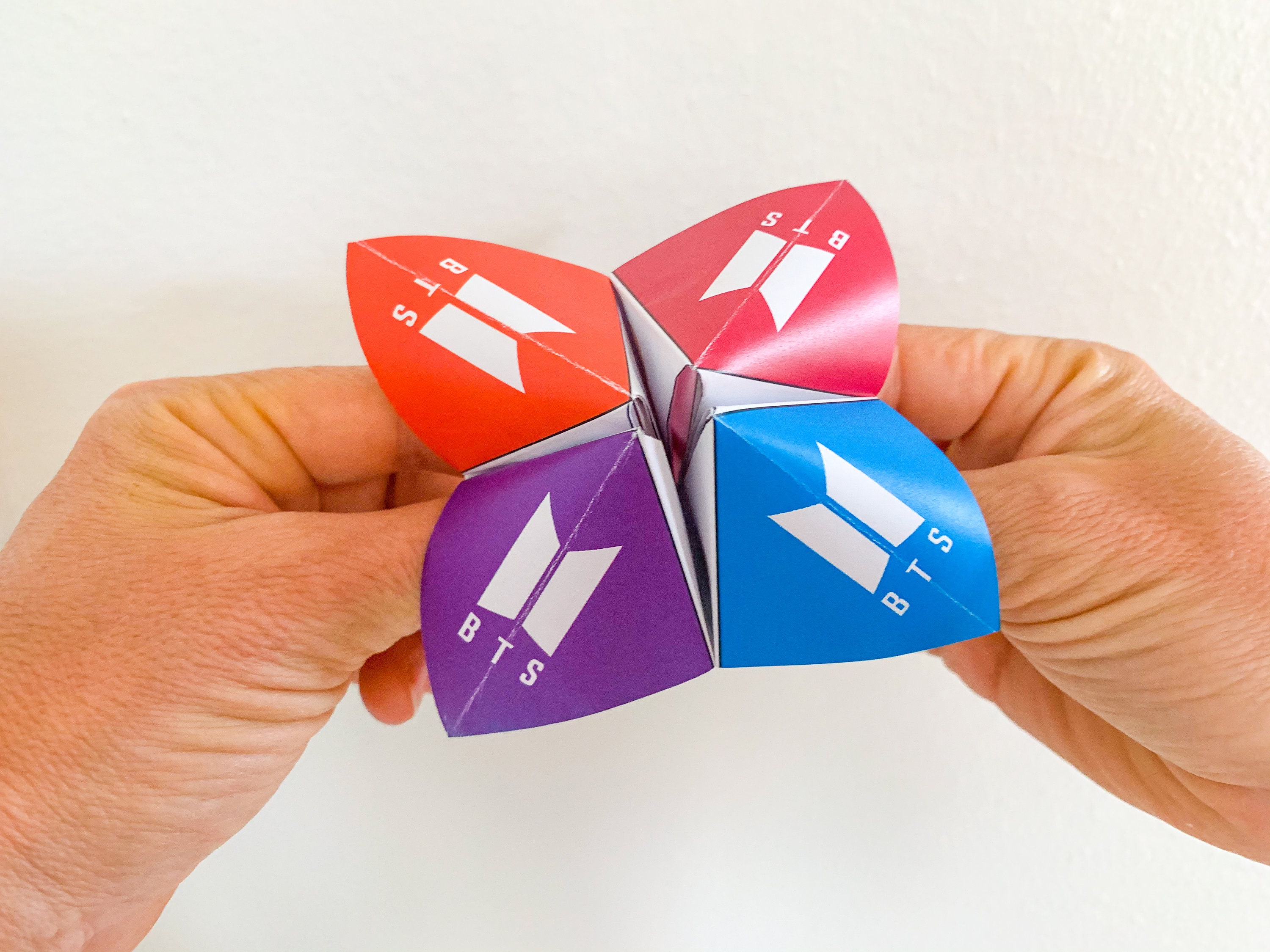 BTS Origami Fortune Teller Dynamite Theme BTS Birthday Party Printable ...