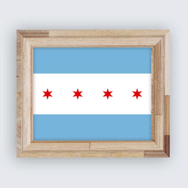 Chicago Star, Chicago Flag, Sweet Home Chicago Illinois Prints ...