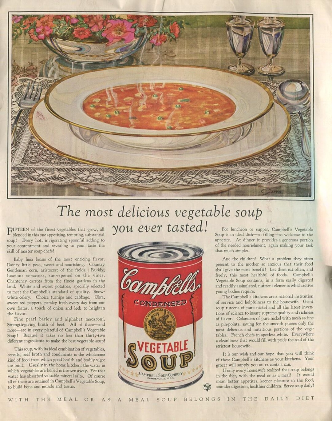 Vintage Campbell's Soup Ads – 1920s-1960s Ephemera, Set of 10 - Etsy