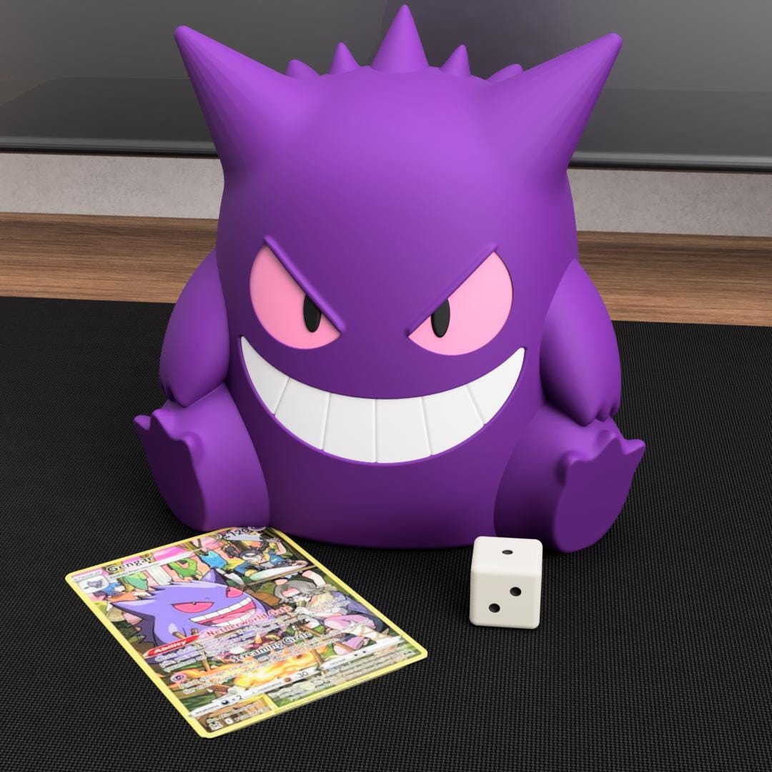 Gengar Deck Box: 3D Printed TCG Card Storage With Magnetic Closure - Etsy