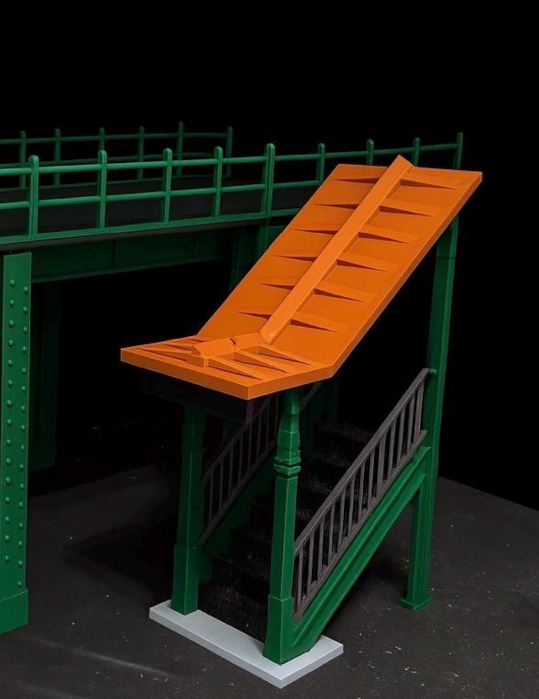 NYC Elevated Platform and Station Entrance Diorama Set (collapsible) - Etsy