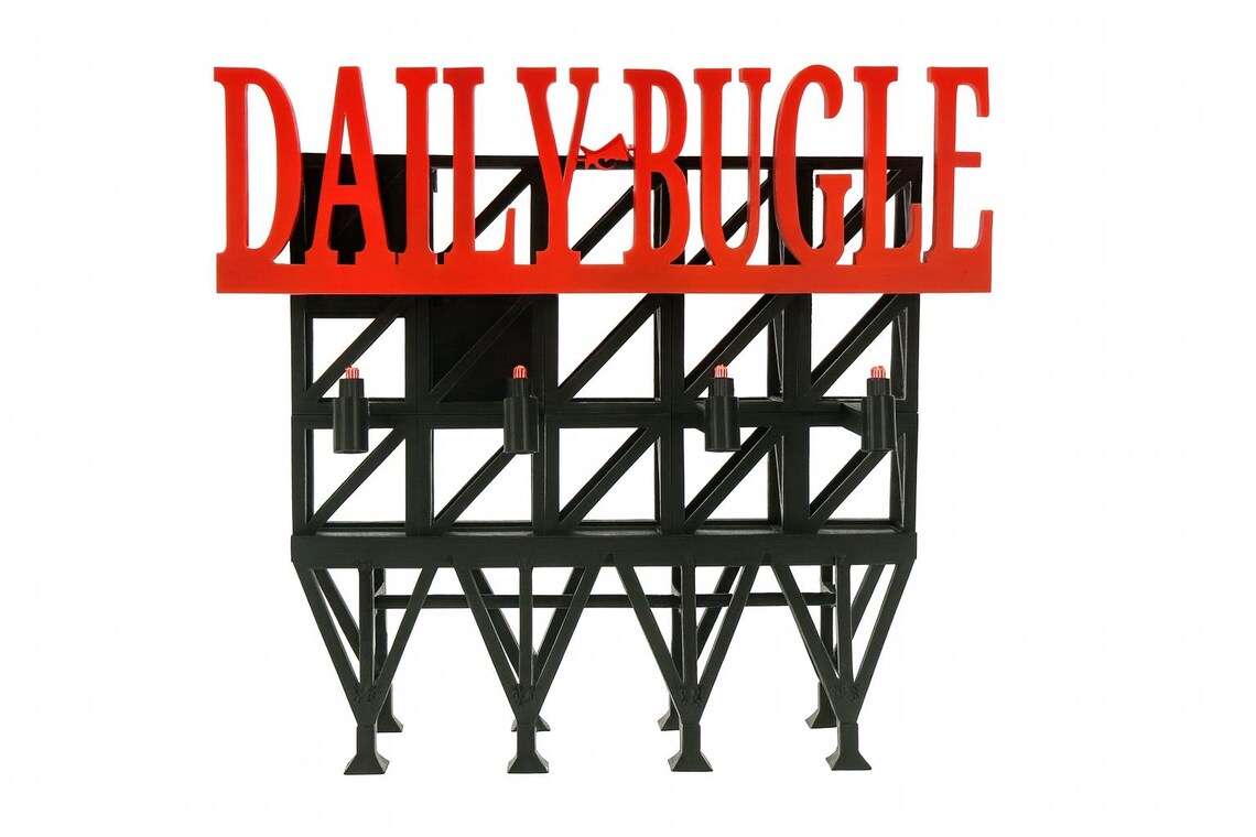 1:12 Scale Daily Bugle Diorama Light up for Rooftop Display - Etsy