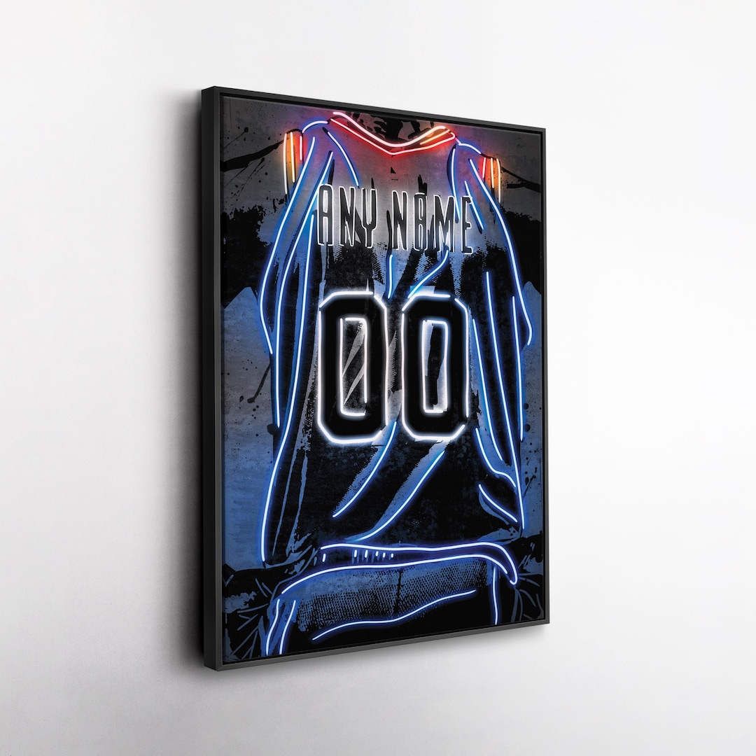 Oklahoma City Thunder NBA Custom Jersey Wall Art – Personalized Name ...