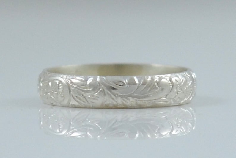 Silver Wedding Band Wedding Ring in Sterling Silver for Men - Etsy