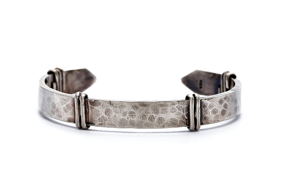 Sterling Silver Cuff Bracelet Handmade Rustic Jewelry - Etsy