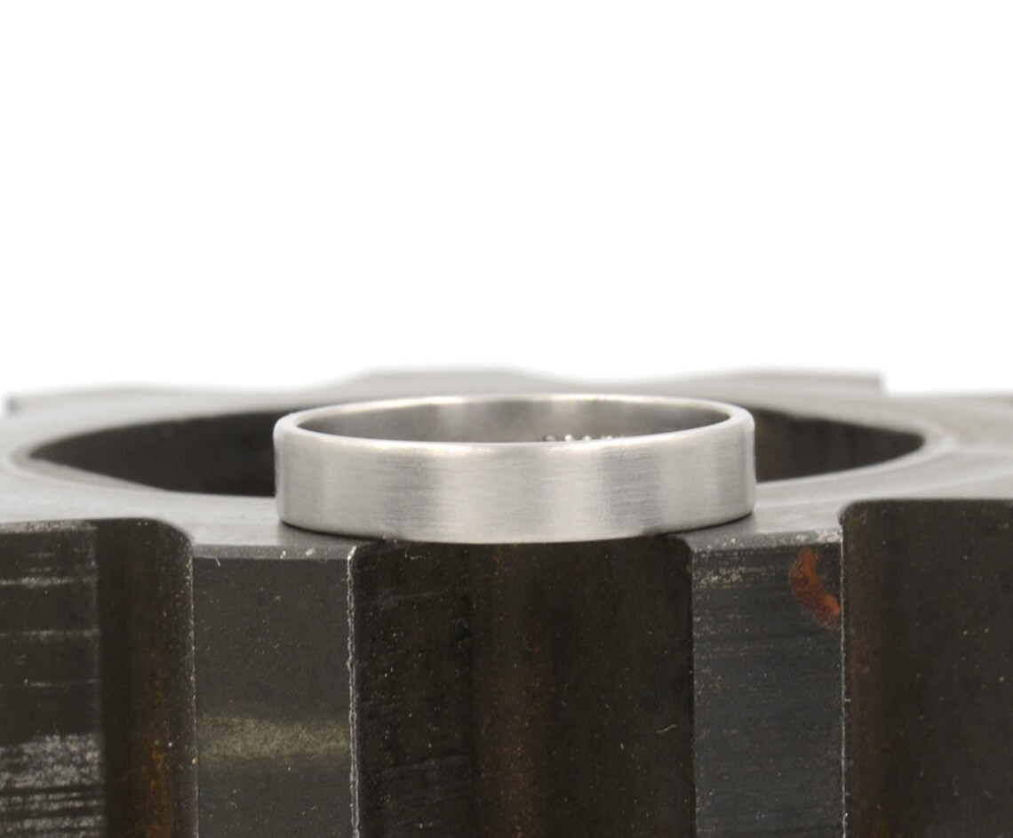 Palladium Ring 4mm 950 Palladium Wedding Band for Men - Etsy