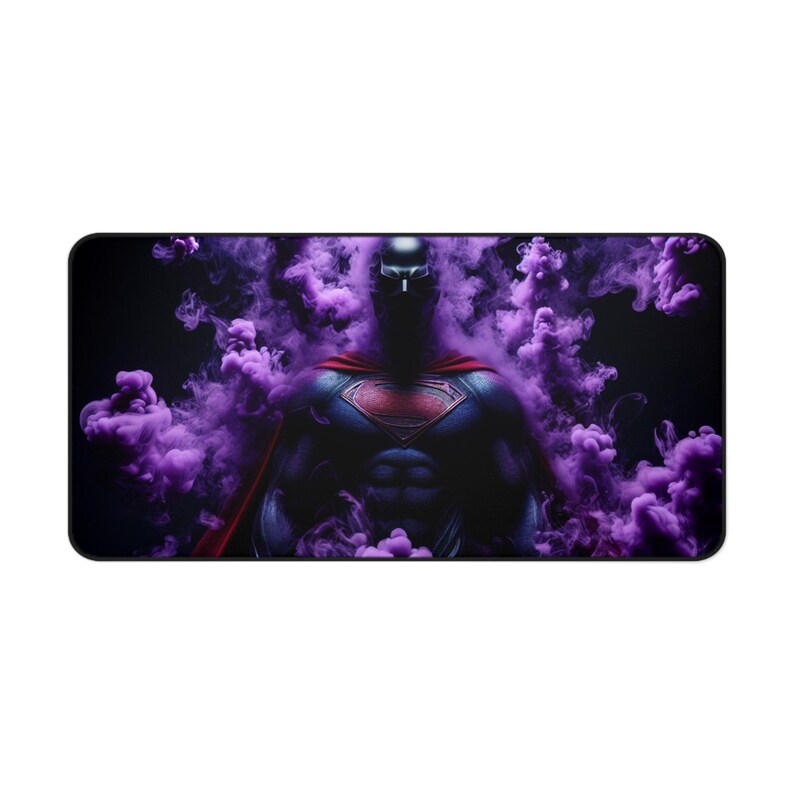 Superhero Desk Mat, Gaming Desk Accessories, Office Decor, Gift for ...