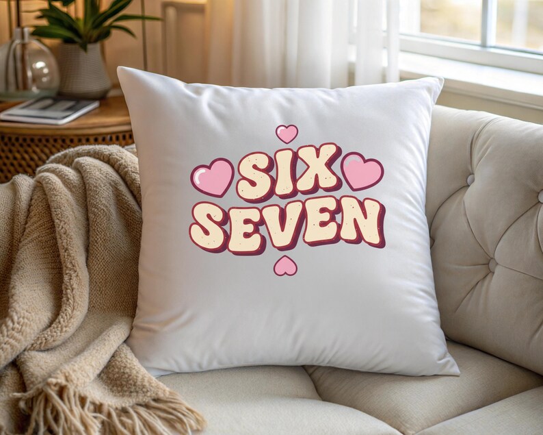 Six Seven Retro PNG, 67 Valentine PNG, Vintage Number Design, 67 SVG ...