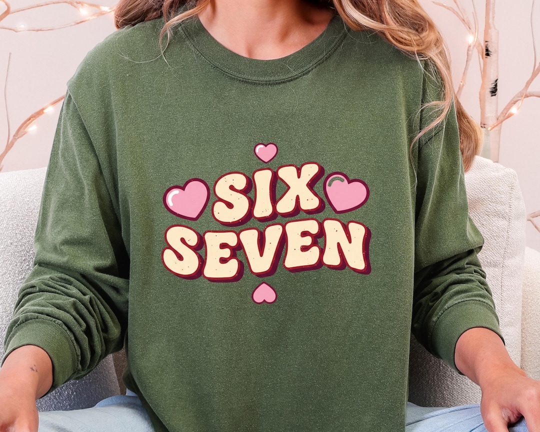 Six Seven Retro PNG, 67 Valentine PNG, Vintage Number Design, 67 SVG, Valentine Clipart - Etsy