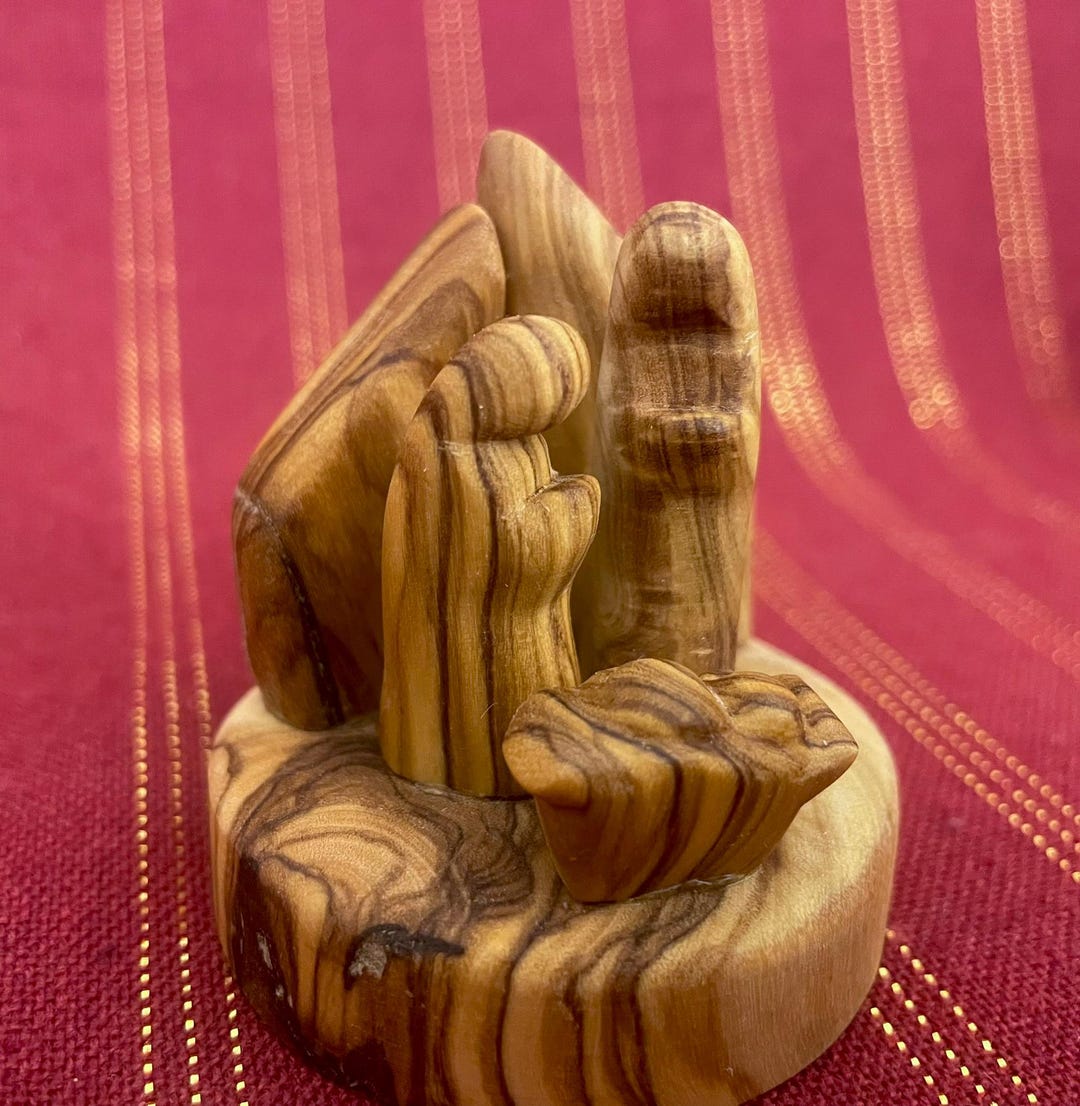 Hand-carved Miniature Nativity Scene Made of Olive Wood • Nativity ...