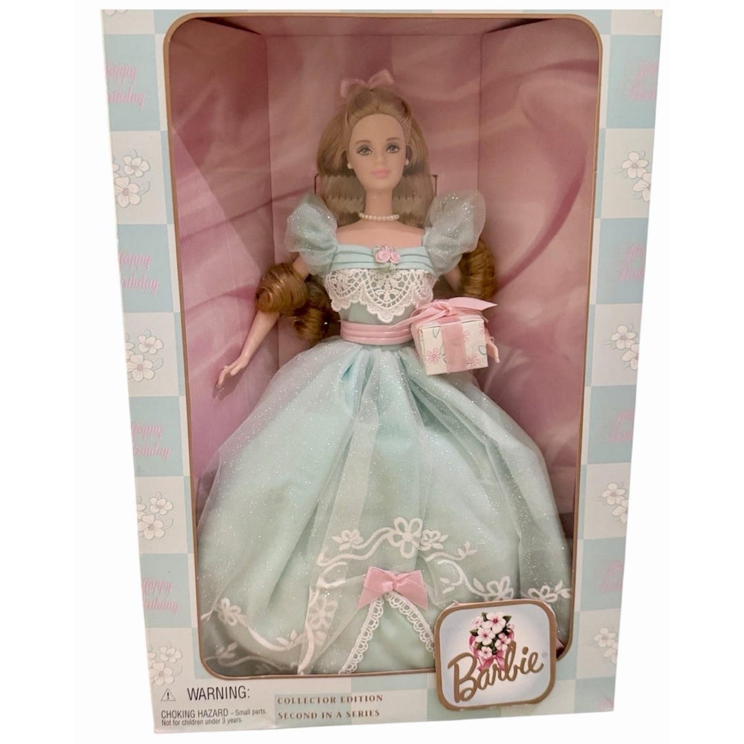 Mattel Birthday Wishes Barbie Doll 1999 Collector Edition Second Series ...