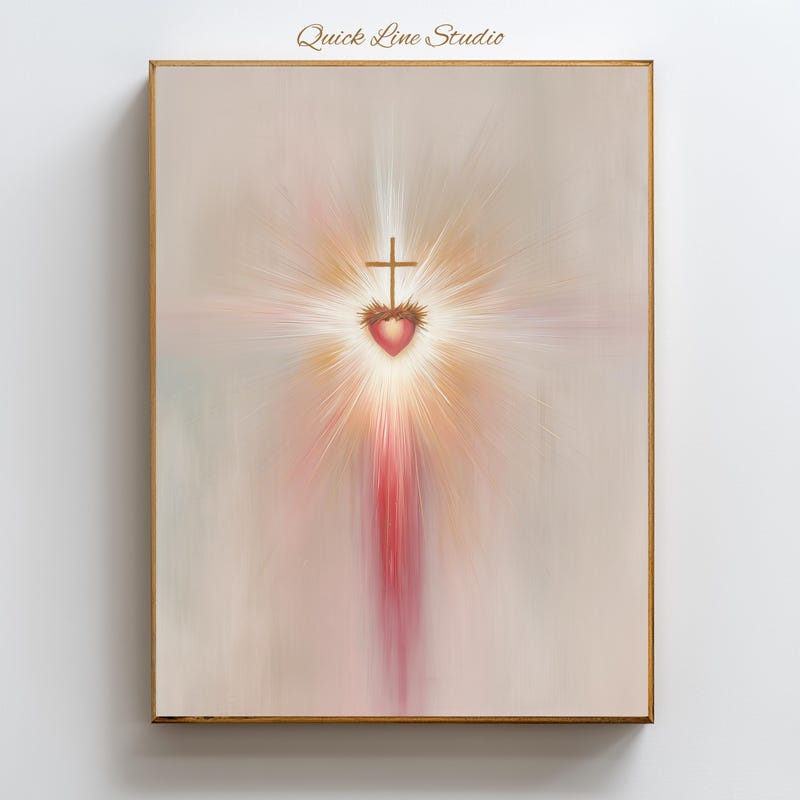 Sacred Heart Art - Etsy