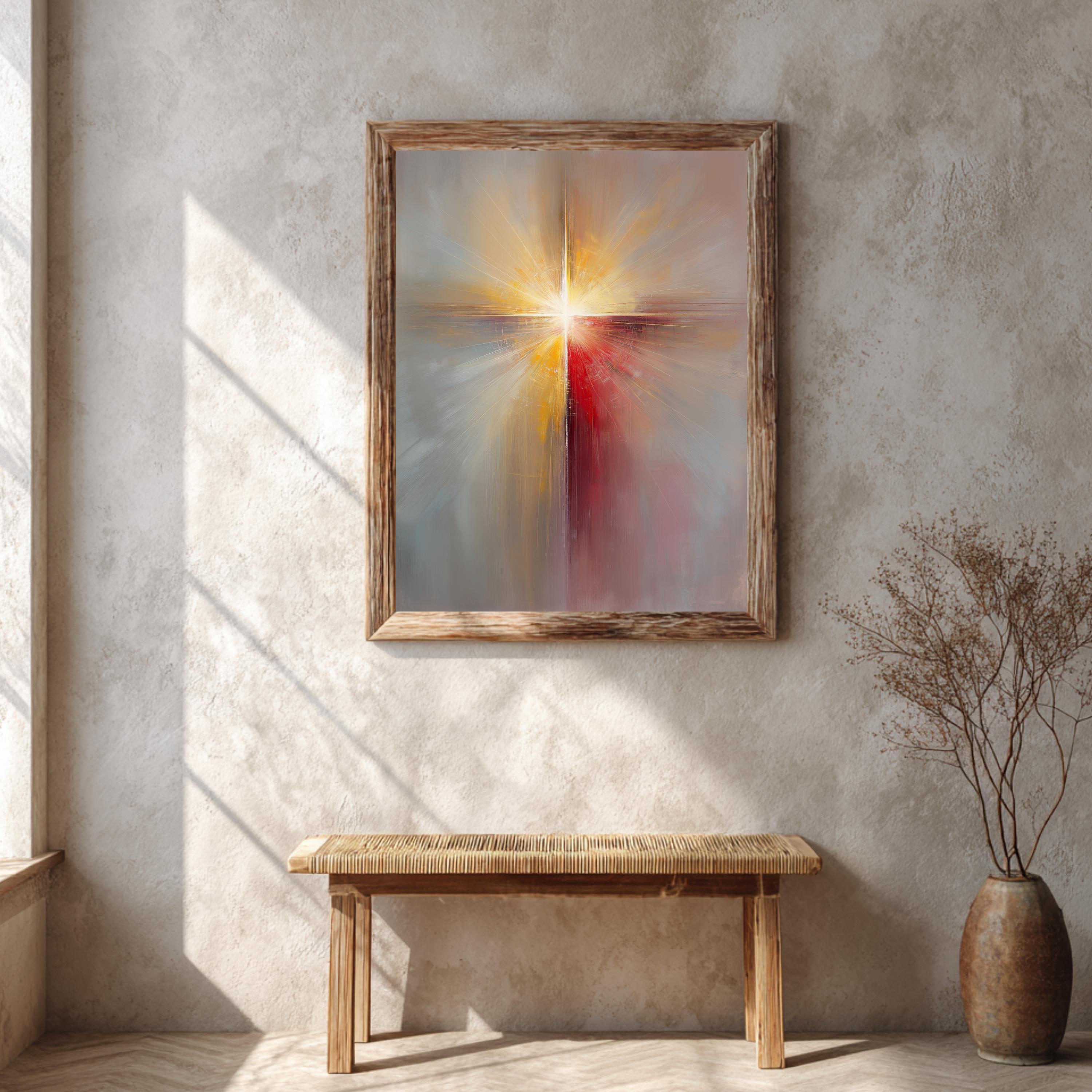 Divine Light Abstract Art | Divine Mercy Rays | Modern Christian Wall ...
