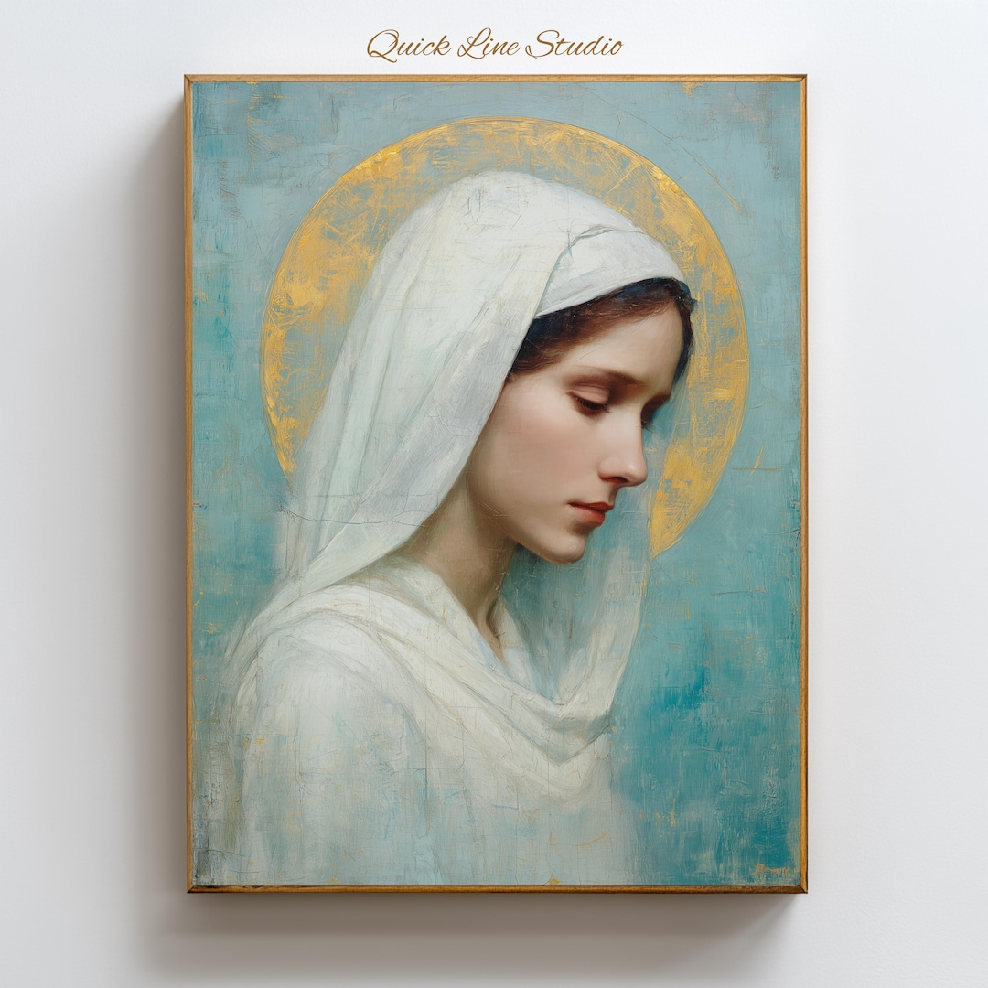 Mary Magdalene Art Print | Saint Mary Magdalene Icon Painting | Modern ...