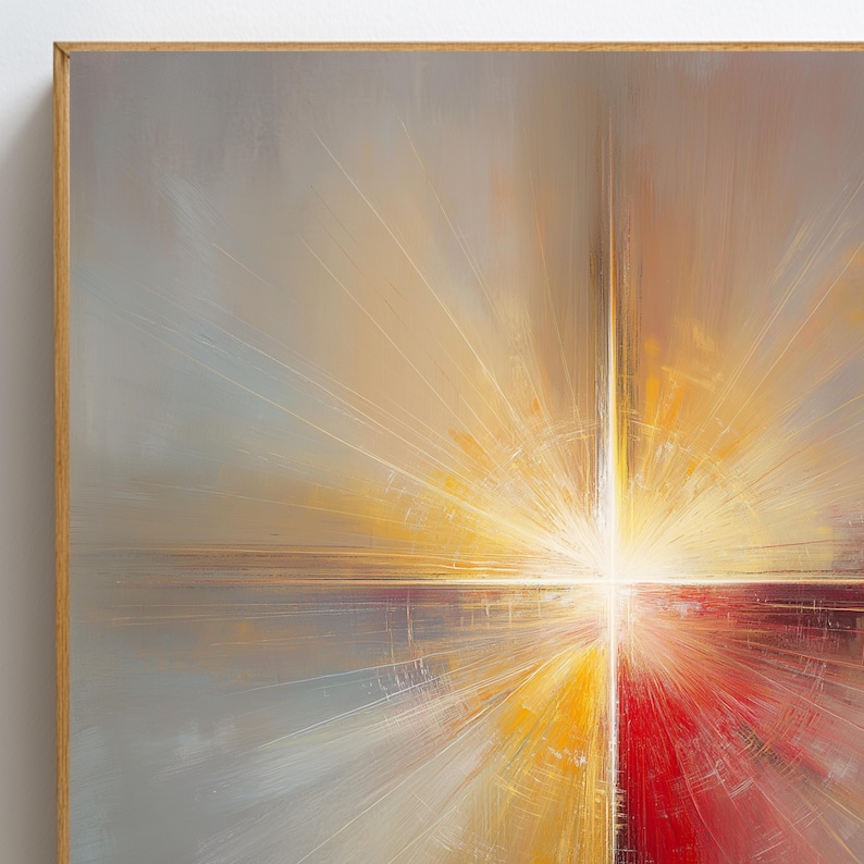Divine Light Abstract Art | Divine Mercy Rays | Modern Christian Wall ...