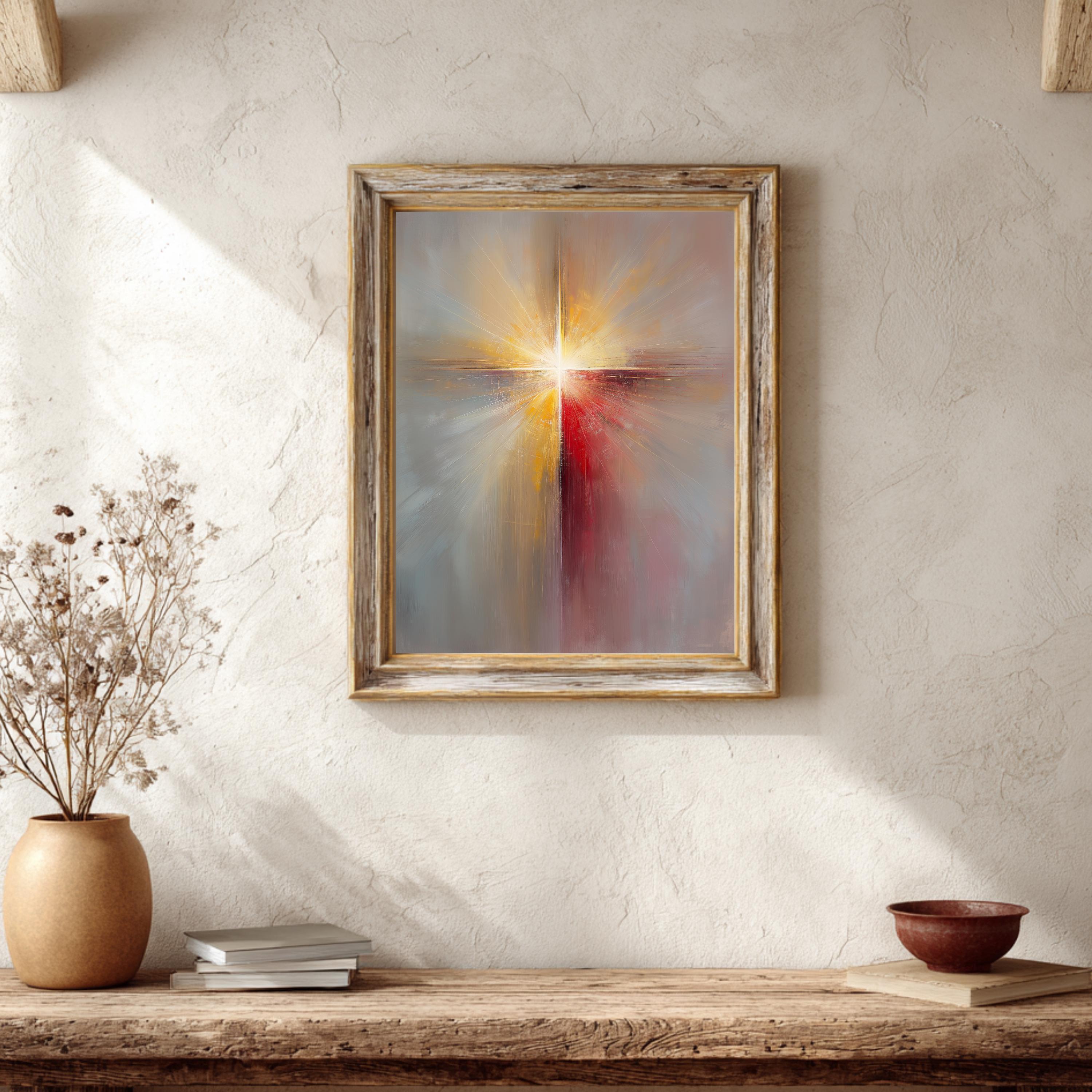 Divine Light Abstract Art | Divine Mercy Rays | Modern Christian Wall ...