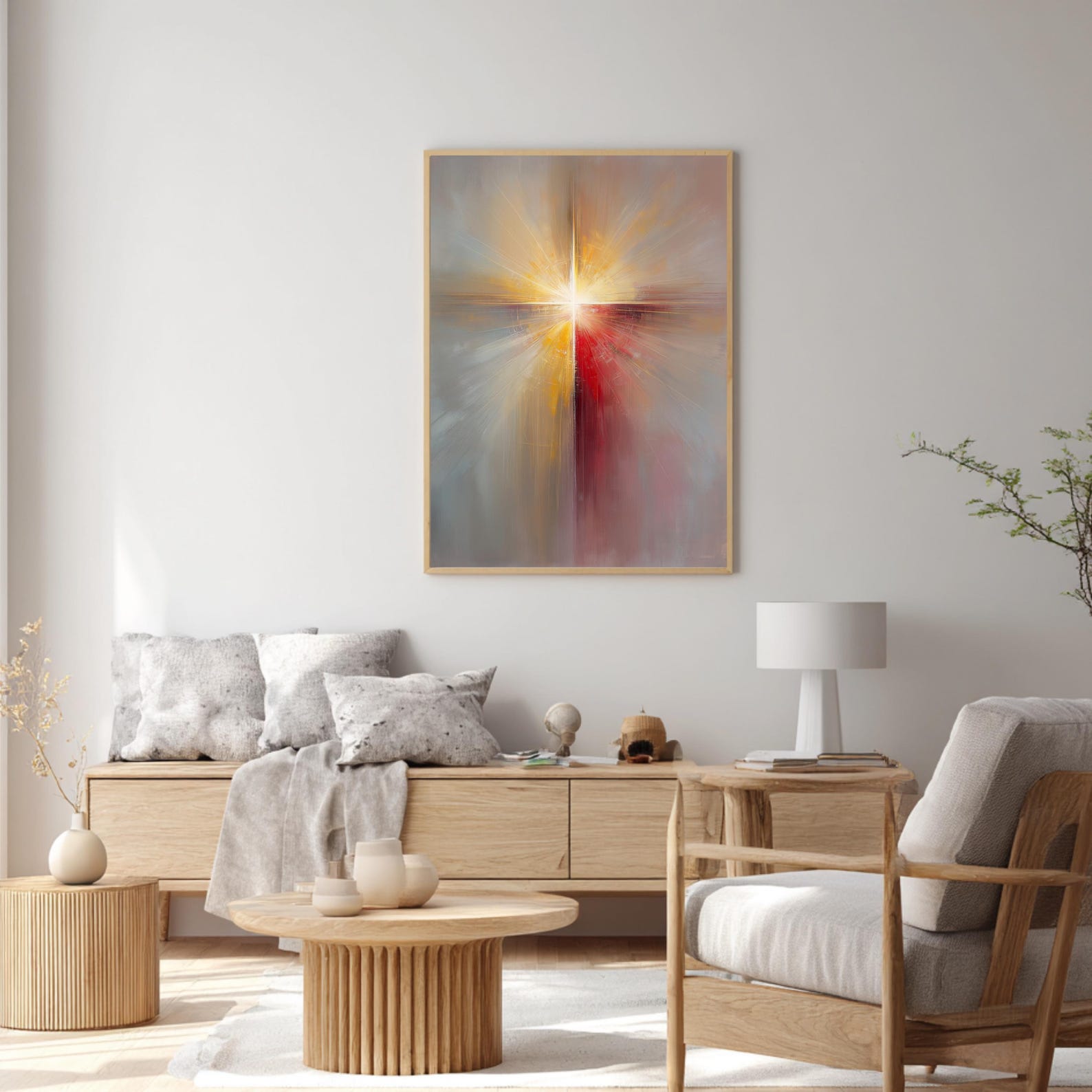 Divine Light Abstract Art | Divine Mercy Rays | Modern Christian Wall ...