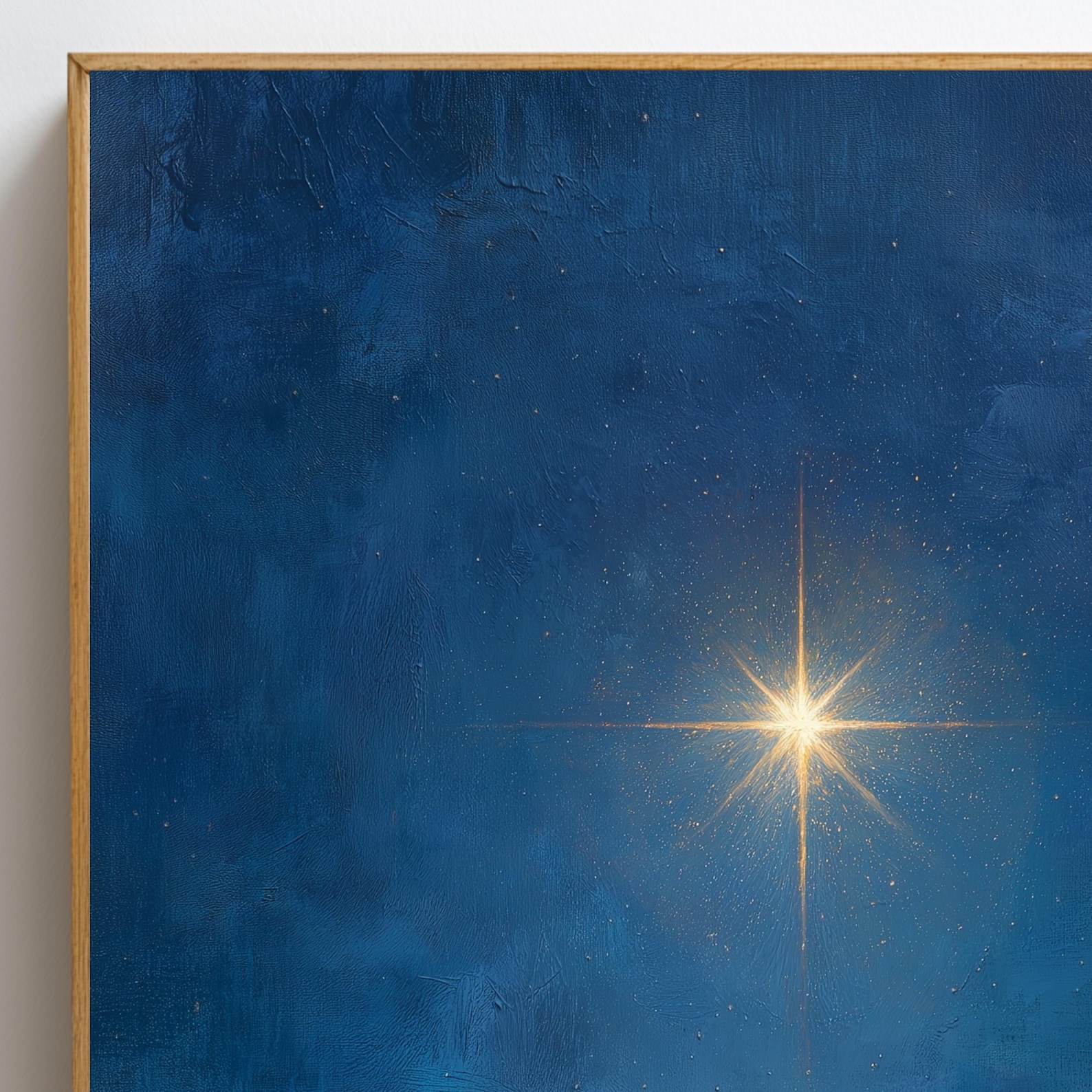 Star of Bethlehem Wall Art | Guiding Light Painting | Christian ...