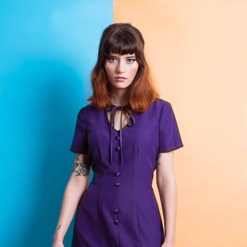 1960s Purple Dress - Etsy