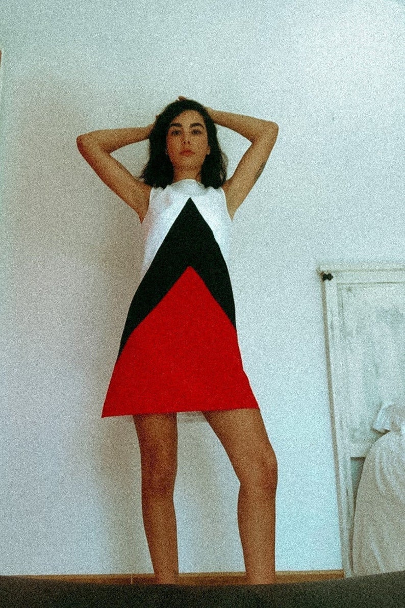 60s MINI DRESS Red Dress Red Mod Dress Mod Shift Dress 60s - Etsy