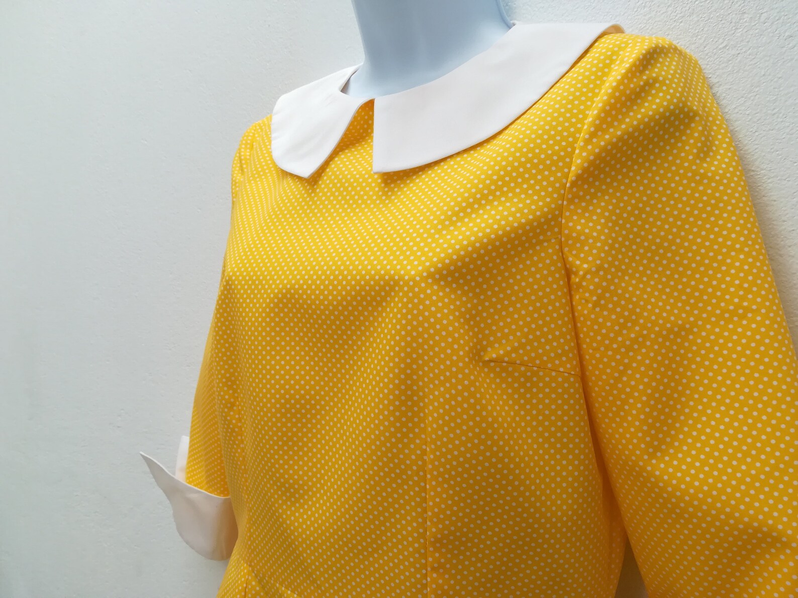 Yellow Mod Shift Dress 1960s Mod Shift With Long Sleeves | Etsy
