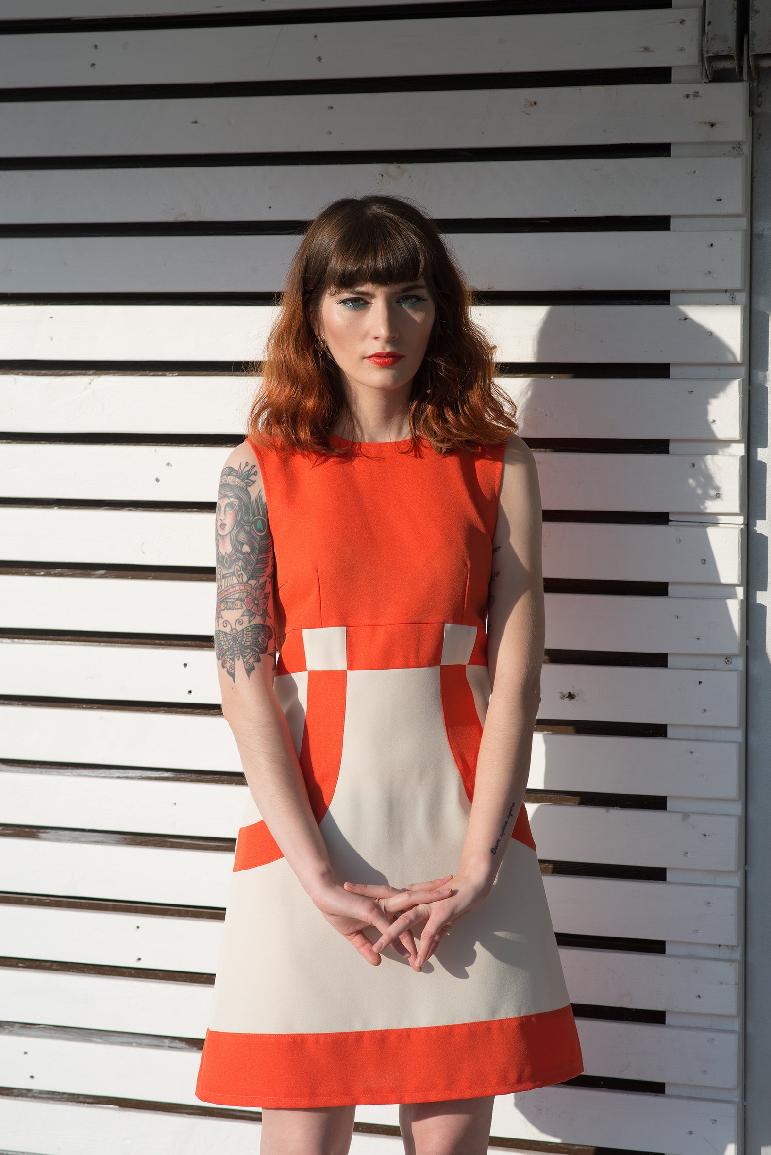 Orange Mod Dress Space Age Dress Orange 60s Dress 1960s | Etsy