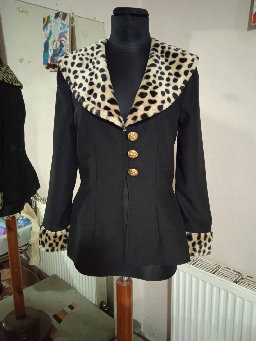 Nanny Inspired Jacket, Nanny Fine Jacket, Leopard Jacket, Black Leopard ...