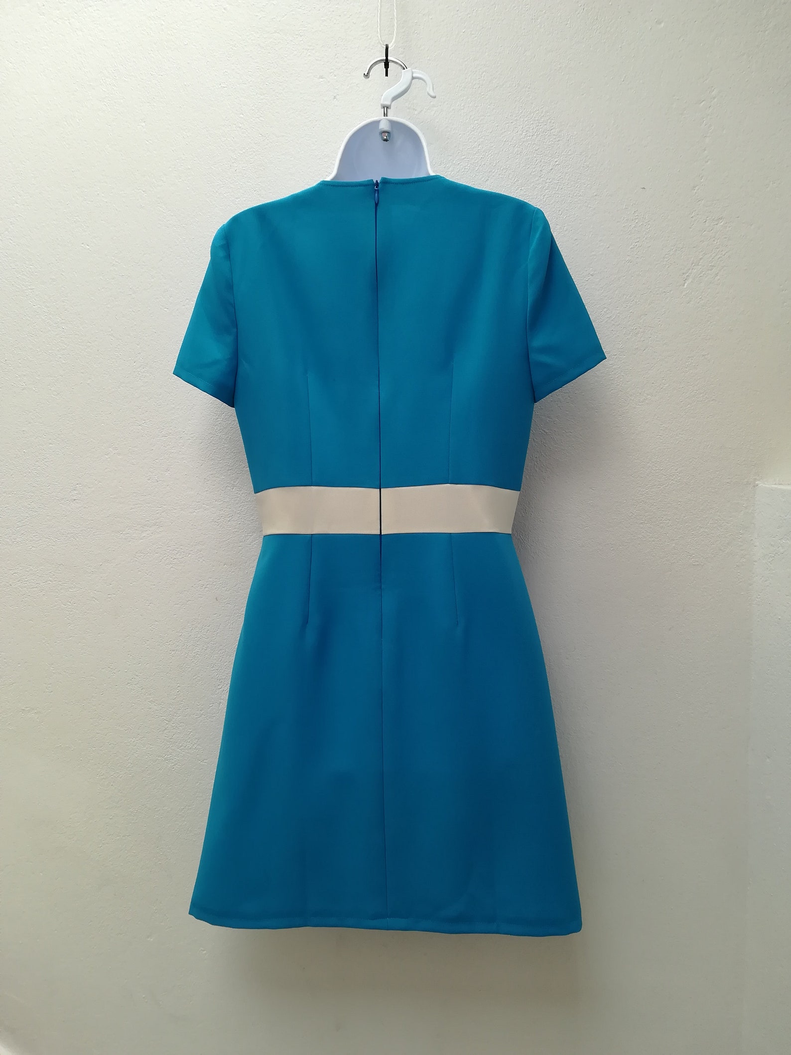 60s Blue Dress, A Line Dress, Mod Blue Dress, 60s Dress, 1960s Blue ...