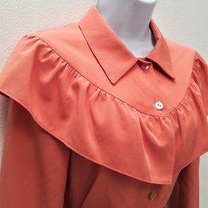 Beagle Collar Shirt, Ruffle Shirt, 1960s Mod Shirt, Suedehead Shirt - Etsy