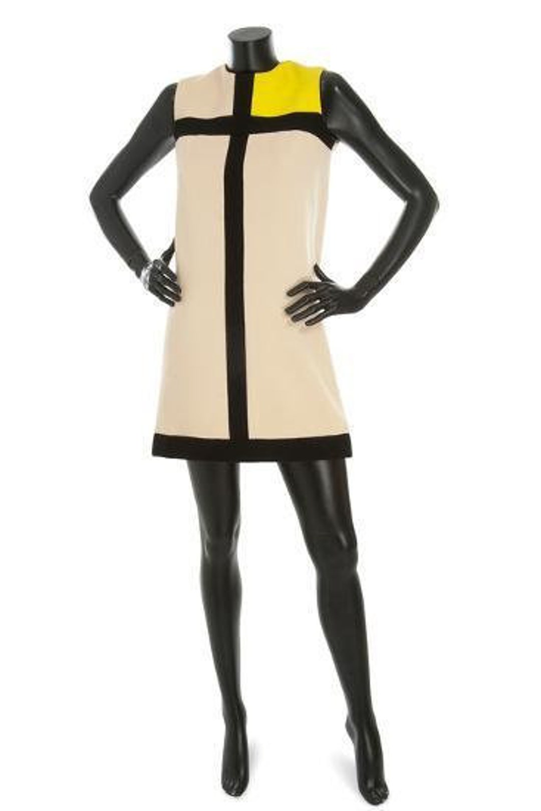 Mondrian Dress, Mod Yellow Dress, 1960s Dress, Mod Dress, 60s Mini ...