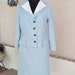 Pan Am Inspired Suit, Stewardess Skirt and Jacket Set, Blue Mod Set ...