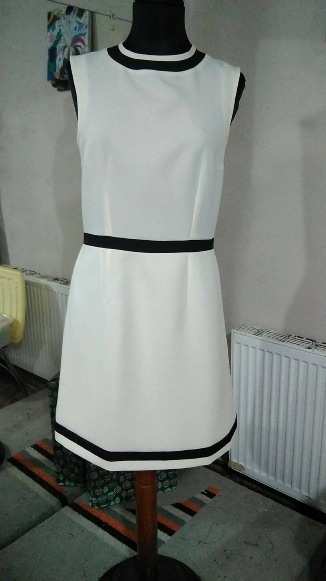 Jackie Inspired Dress/ Mod Black and White Jackie O Dress - Etsy