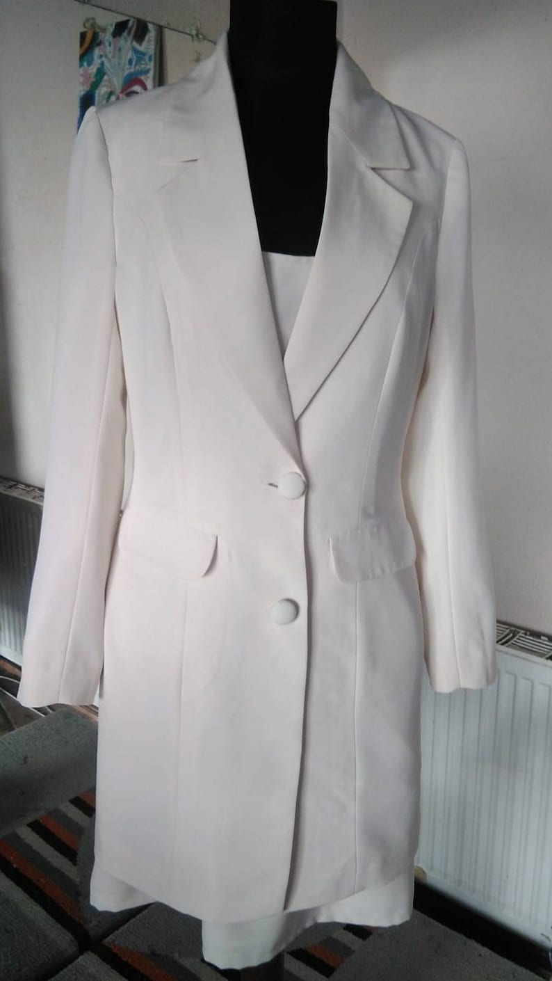 Bianca Inspired Suit, Bridal Ivory Suit, Wedding Jacket and Dress ...