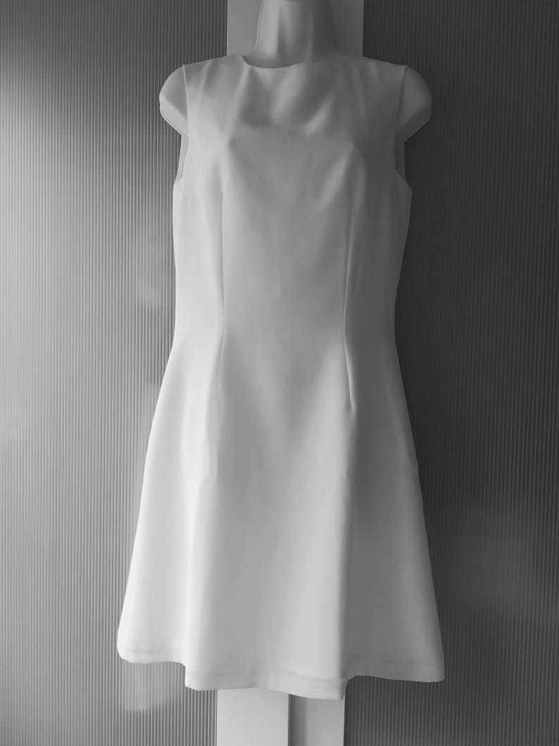 60s wedding dress mod mini dress Simple wedding Dress | Etsy