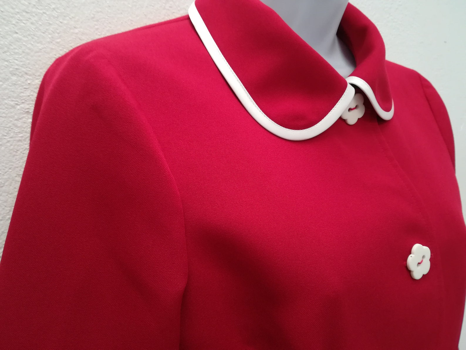 60s Red Mod jacket orange mod set black mod skirt and jacket | Etsy