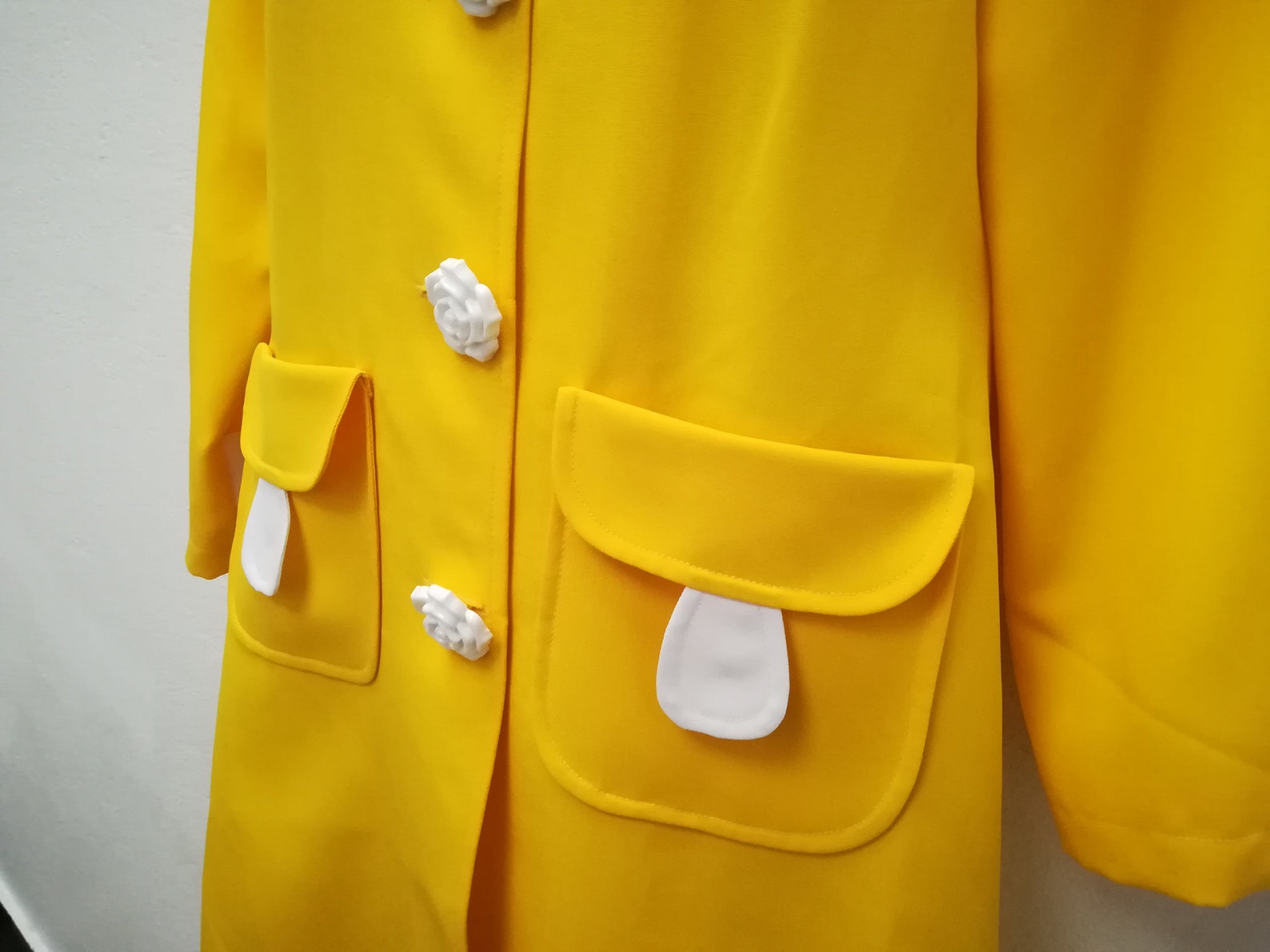 Mod Yellow Dress Coat, 1960s Dress Coat, Yellow Coat, Summer Coat ...