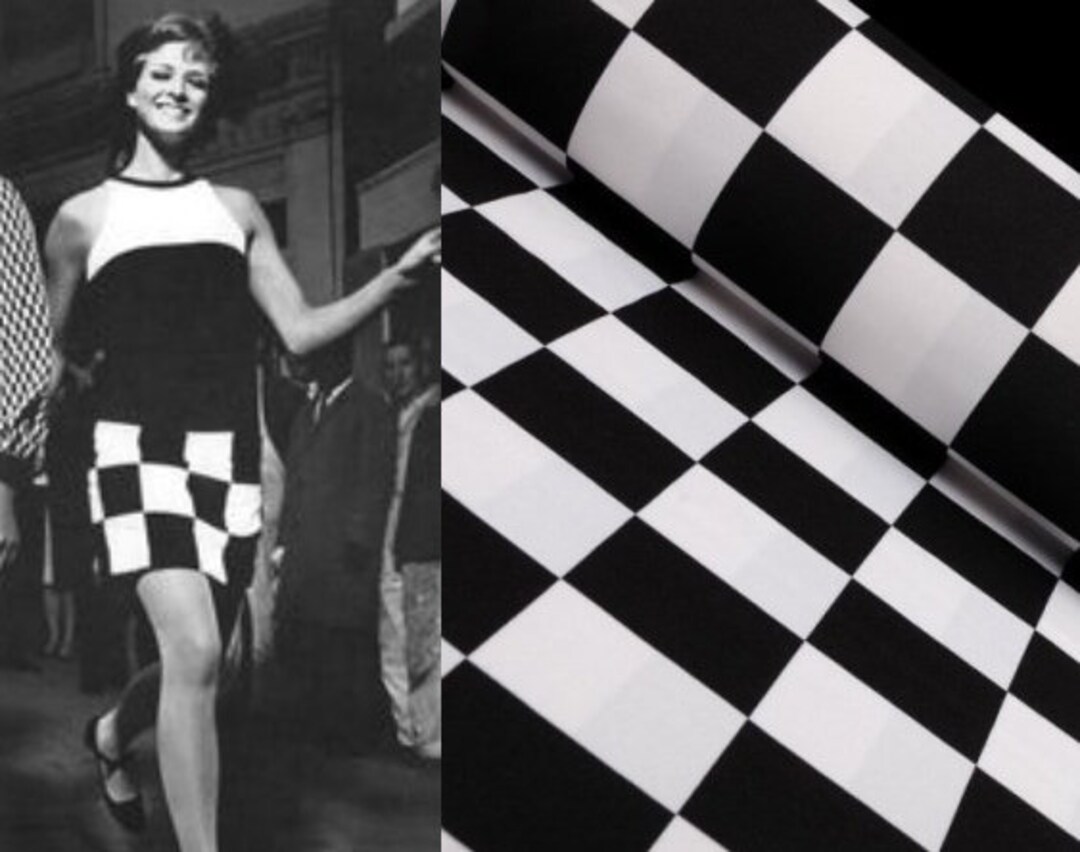 60s Dress, Mod Race Dress, 1960s Dress, Checked Dress, 60s Mini Dress ...