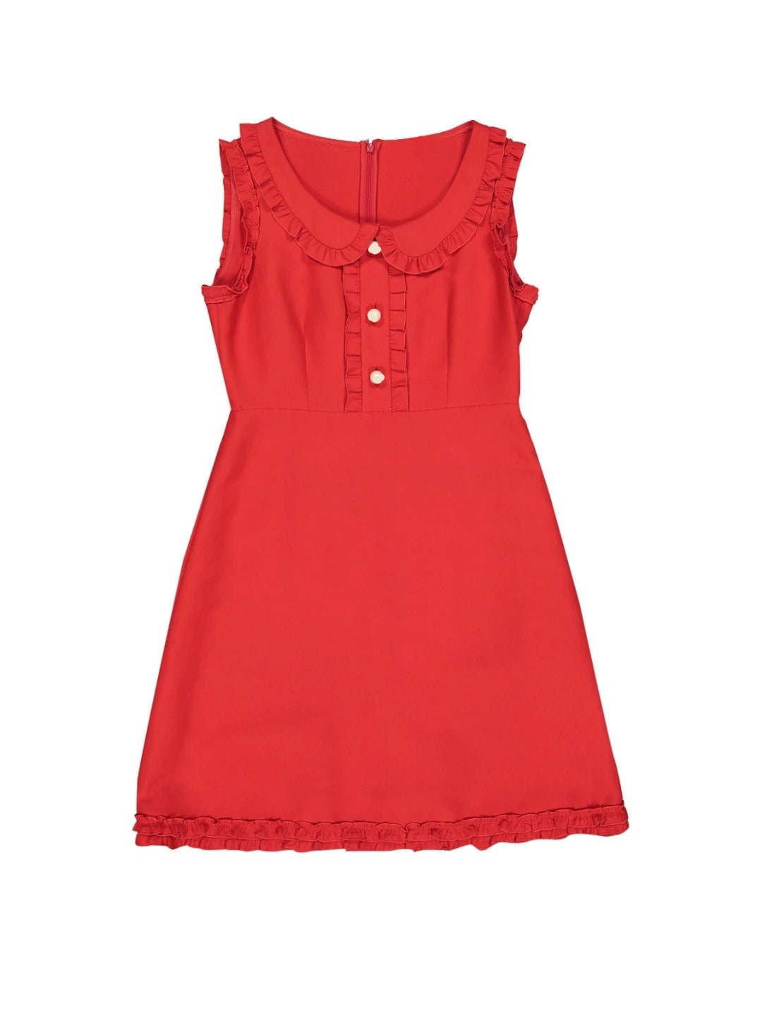 60s Red Mod Dress, Red Dress, Red Mod Dress, Mod Shift Dress, 60s Mini ...