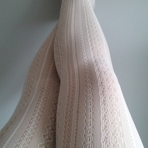 White Tights, Bride Cream Tights, Wedding Tights, Stockings, Lace ...