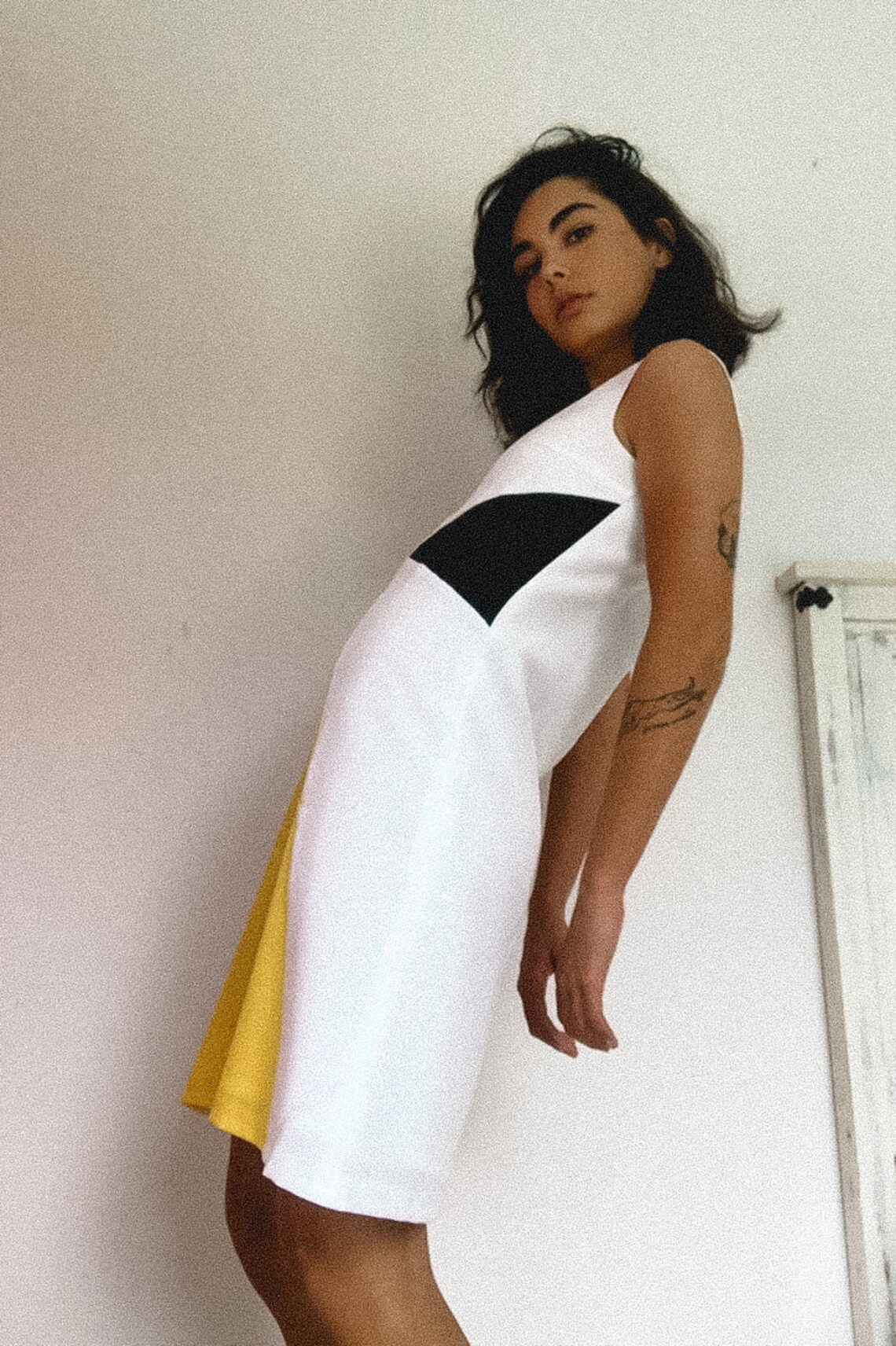 60s YELLOW DRESS Mod Dress Sun Dress Mod Shift Dress 60s - Etsy