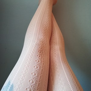 Pink Tights Stockings Lace Pantyhose Suededead - Etsy
